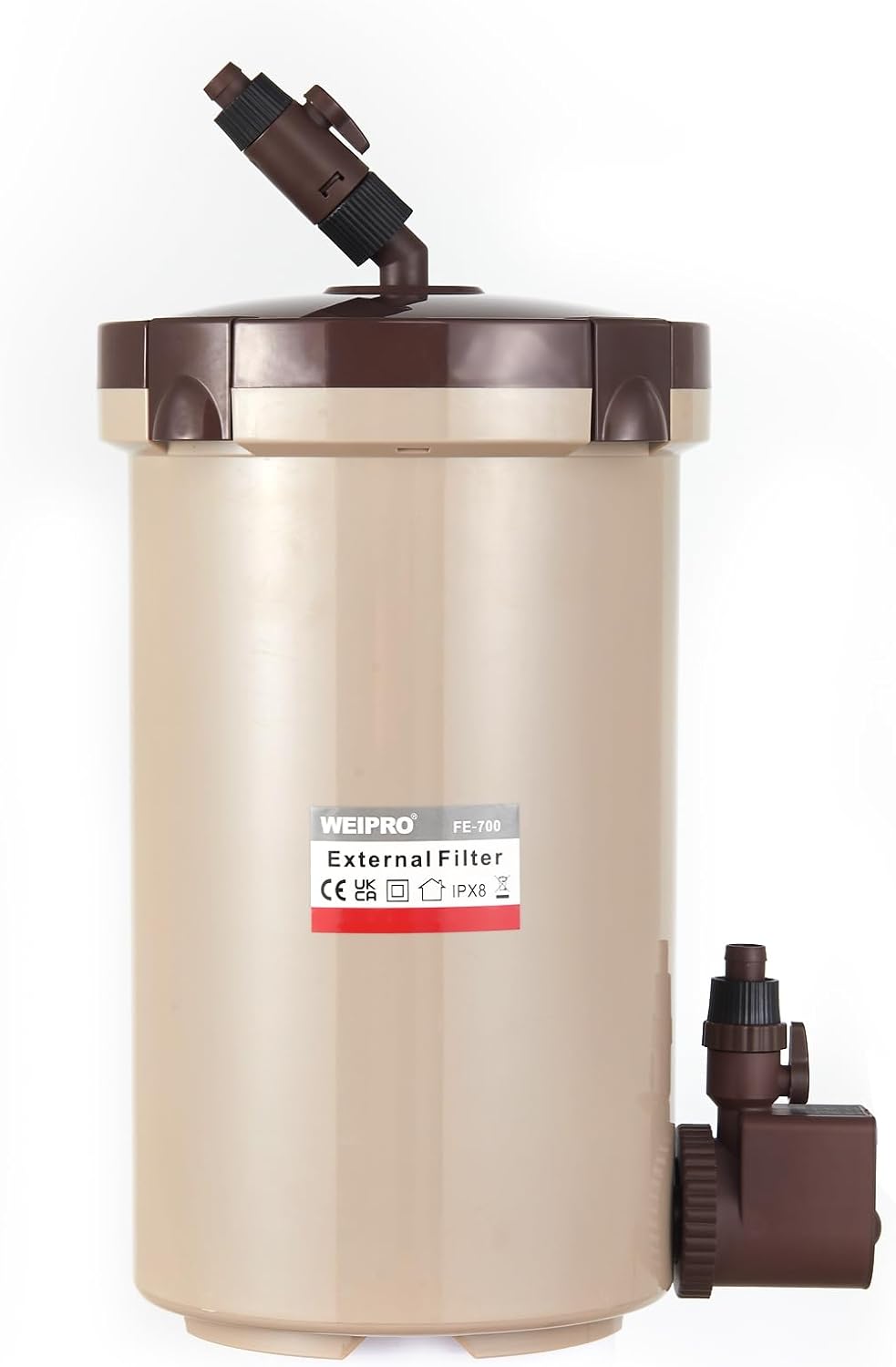 Weipro External Fish Tank Filter with 4-Stage Biochemical Sponge ...